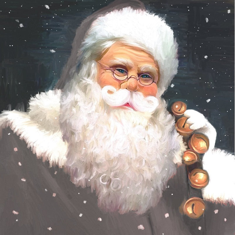 Gray Santa bells